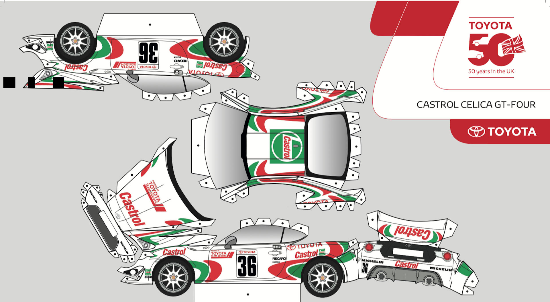 Spend Your Quarantine Building These Paper Toyota 86s in Classic Racing ...