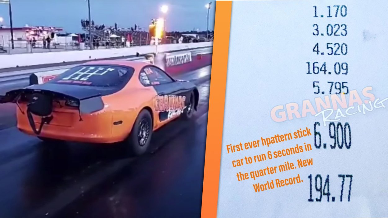 Mk4 Toyota Supra Breaks Stick-Shift Record With Six-Second Quarter-Mile Run