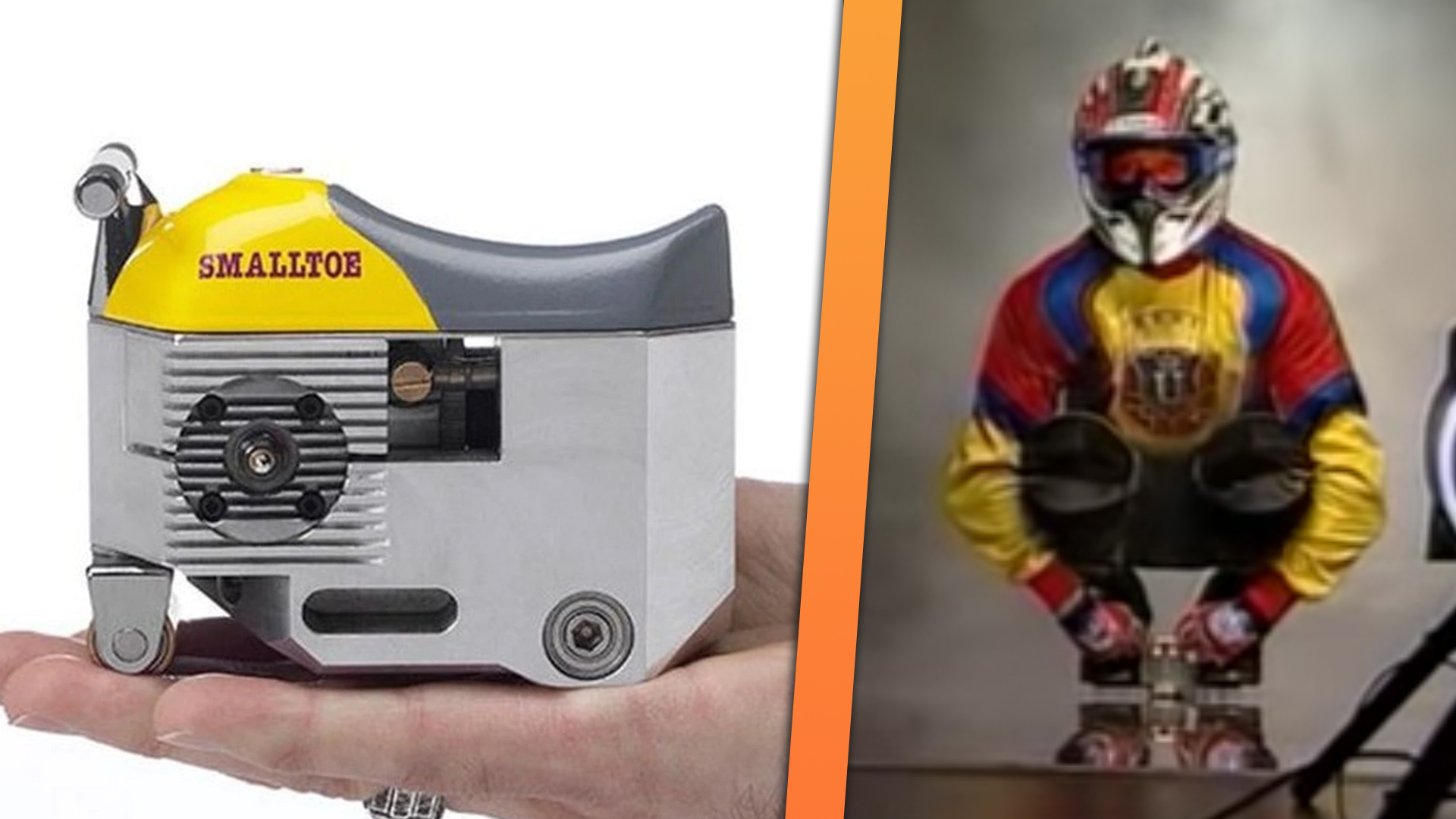 The 2.5-inch Smalltoe Is the Smallest Rideable Motorcycle in the World