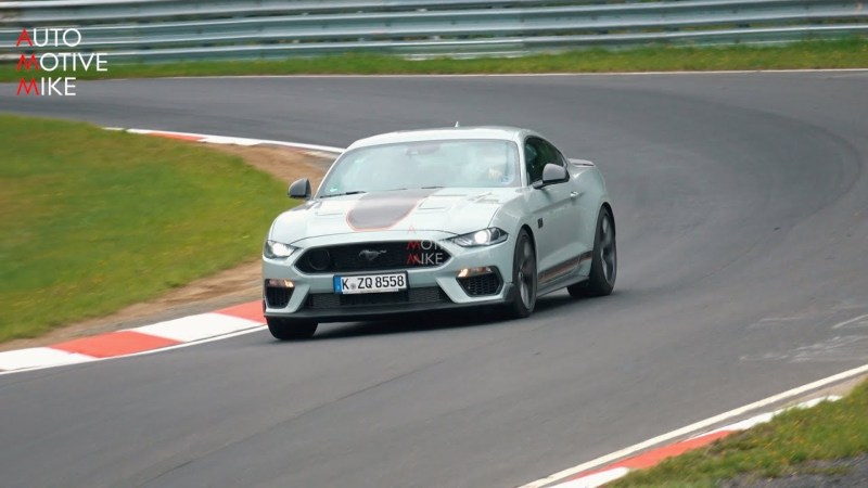 The 2021 Ford Mustang Mach 1 Grille Has Empty Spots for Fog Lights of ...