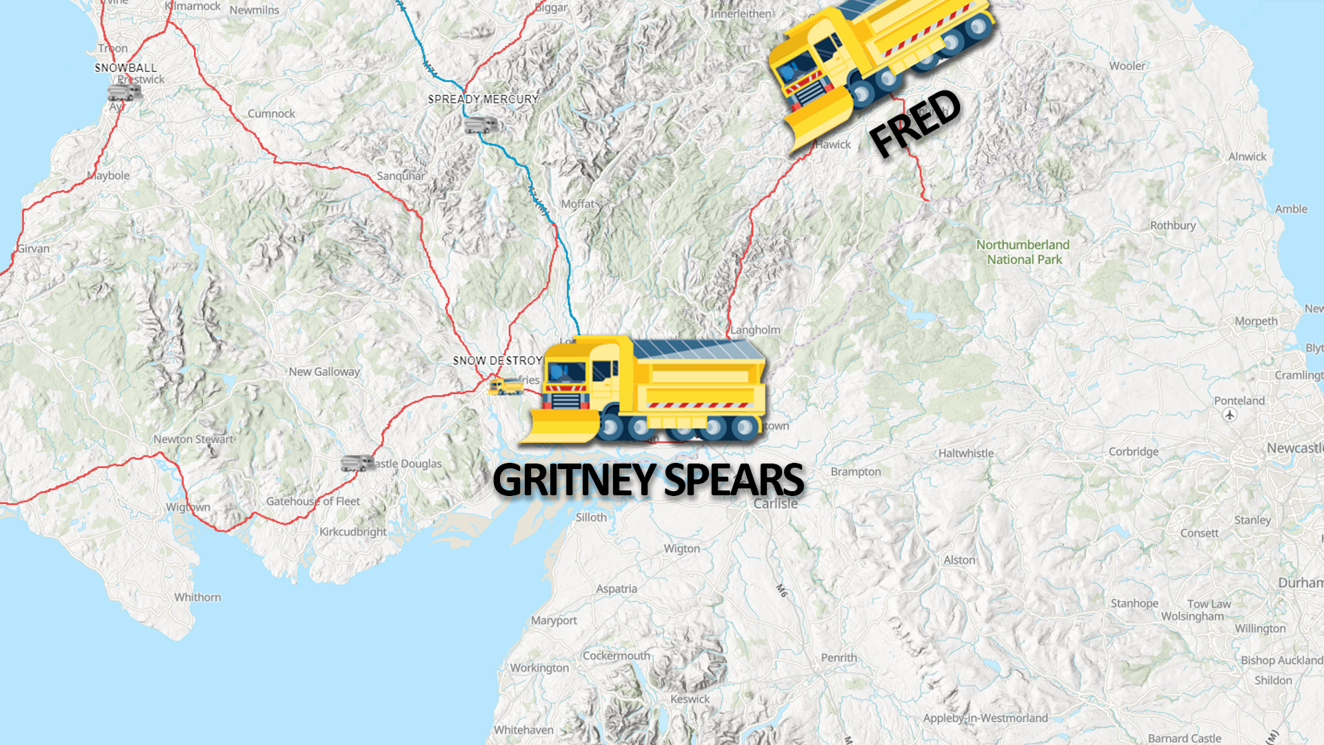 ‘Spready Mercury’ and ‘Gritney Spears’: Scotland’s Snowplows Have ...
