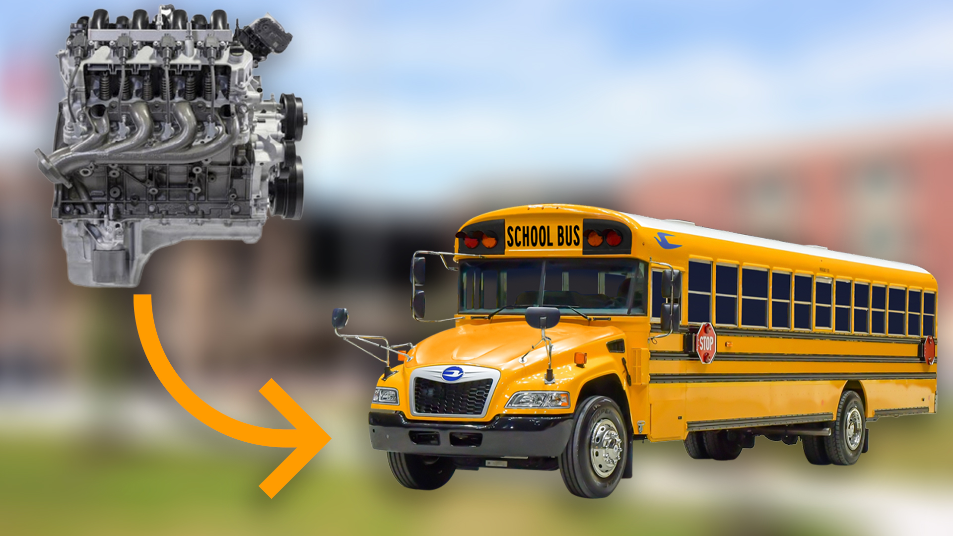 They're Sticking Ford's 7.3L Godzilla V8 Into Blue Bird School Buses