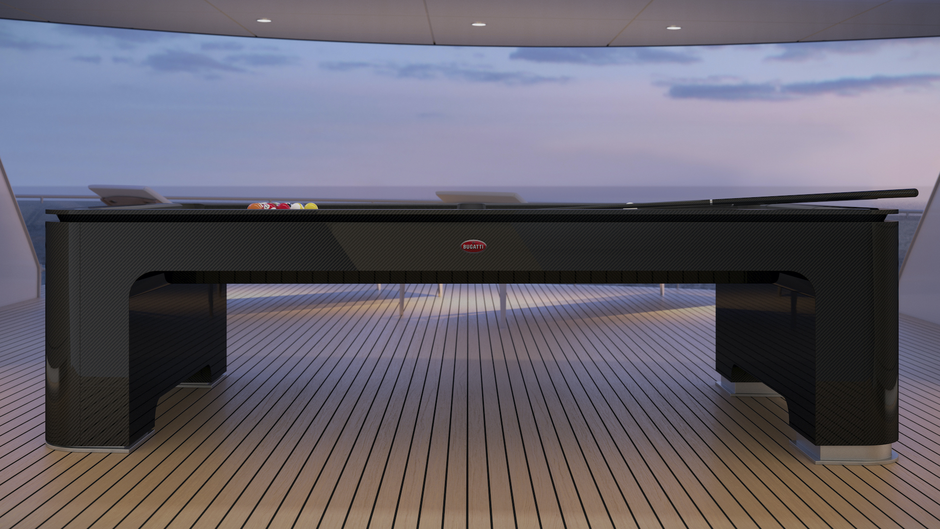 Bugatti Builds a Self-Leveling Carbon Fiber Pool Table for Its Yacht ...