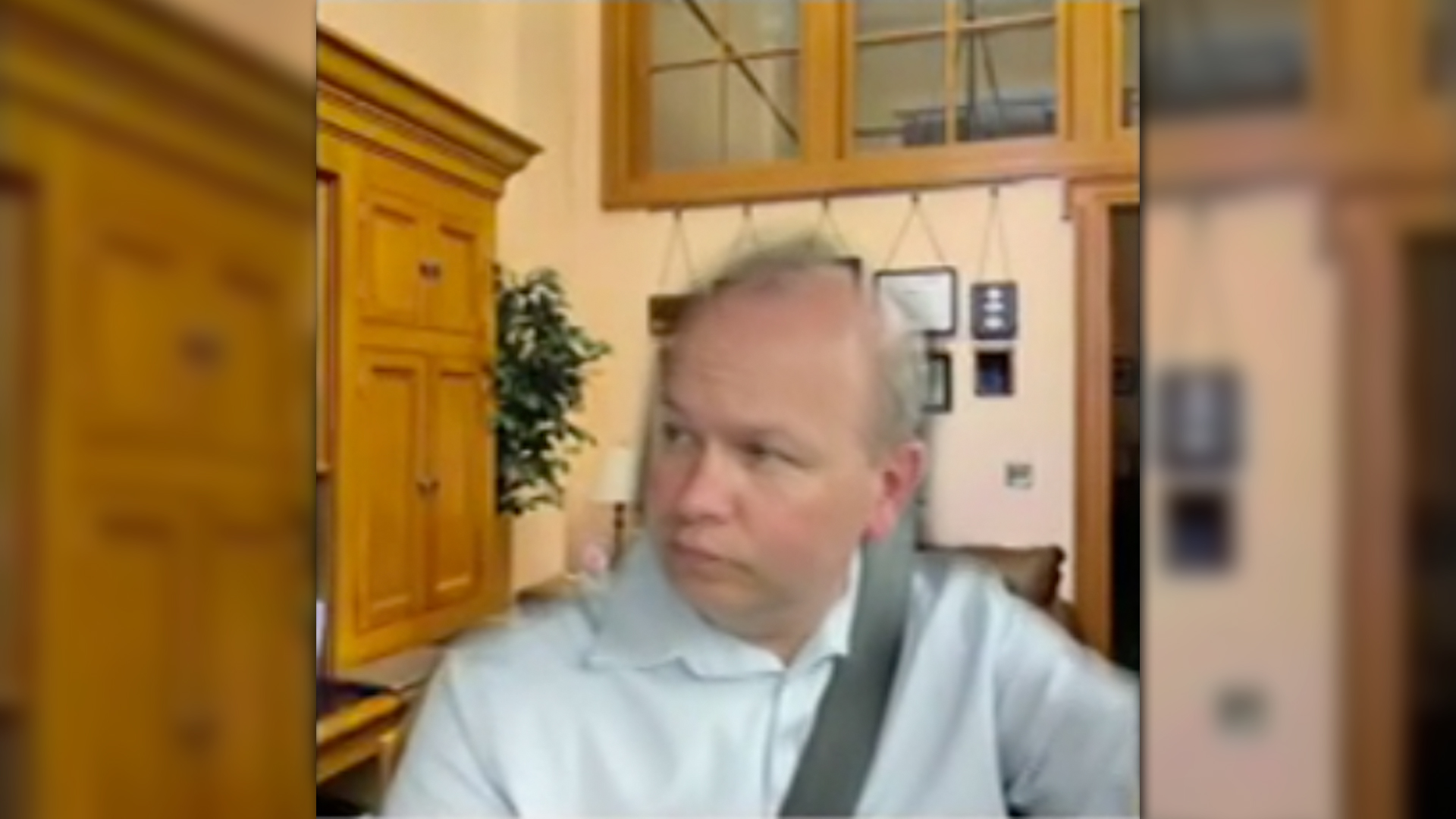 Ohio Politician’s Fake Zoom Background Can’t Hide That He’s Driving