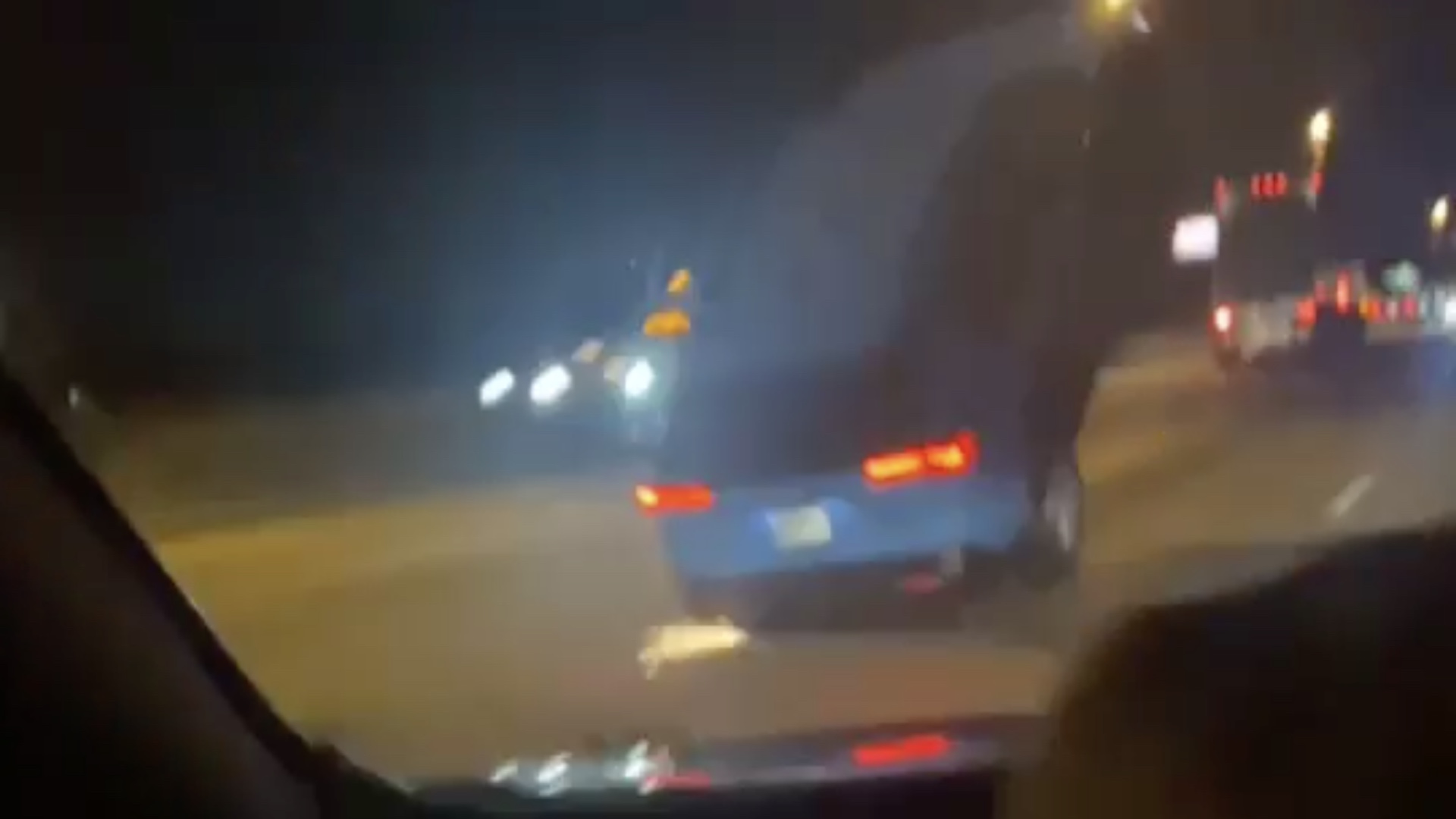 Watch a Toyota RAV4 Launch Off a Rogue Truck Tire and Roll Twice Down ...