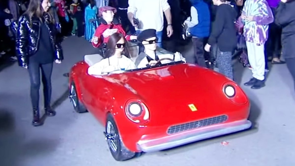 Hero Parents Turn Son's Wheelchair Into Ferris Bueller Ferrari Costume