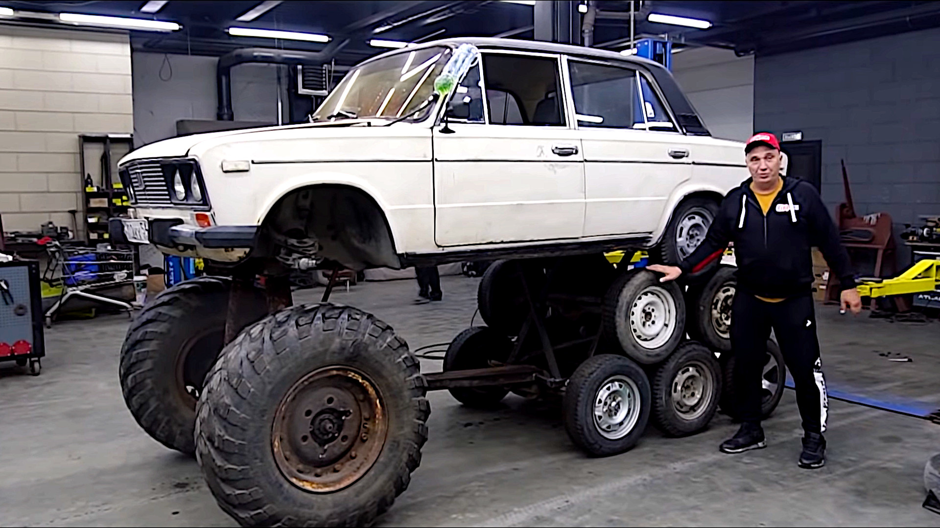A 14-Wheeled Lada Is Genius on Paper, Needs Work in Practice