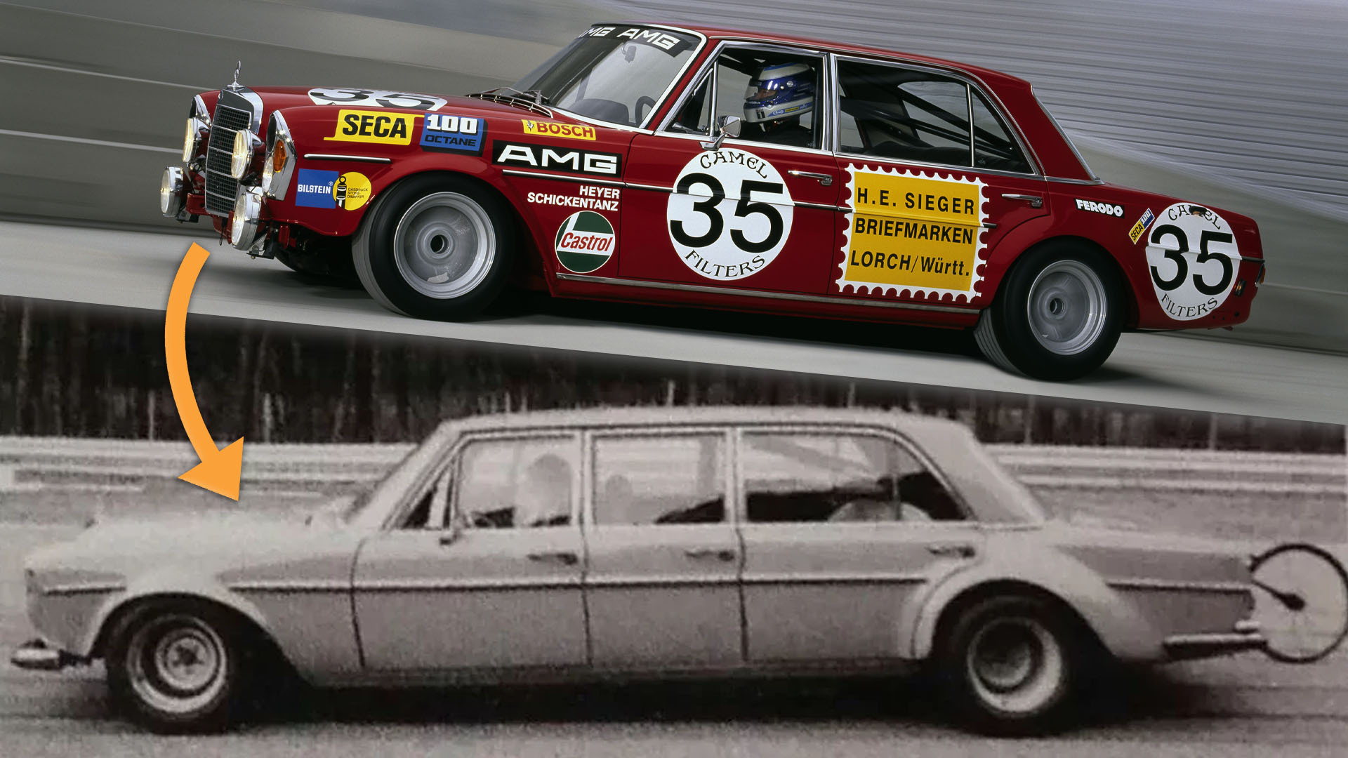 The Red Pig: How the Original AMG Ended Up Testing Fighter Jet Parts ...