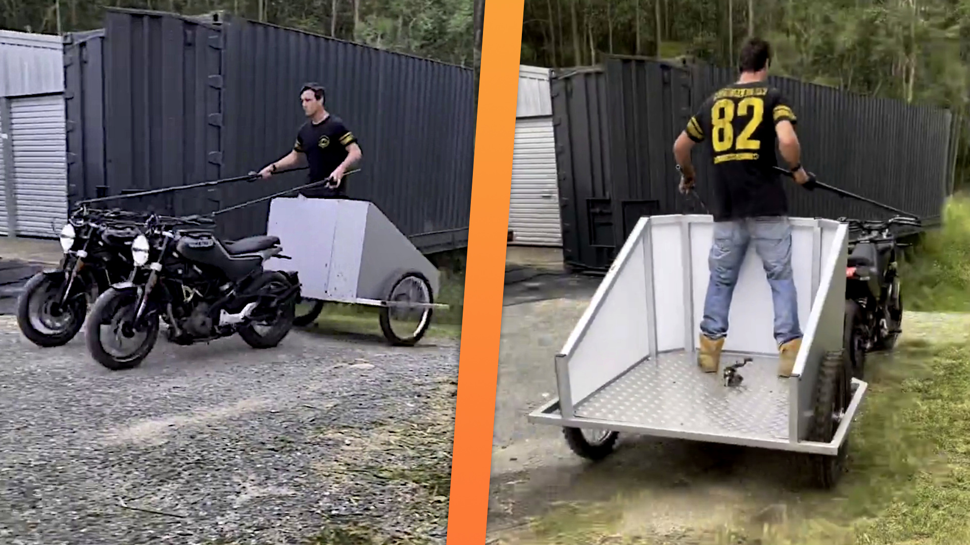 Stunt Rider's Motorcycle Chariot is Good, Clean, Dangerous Fun