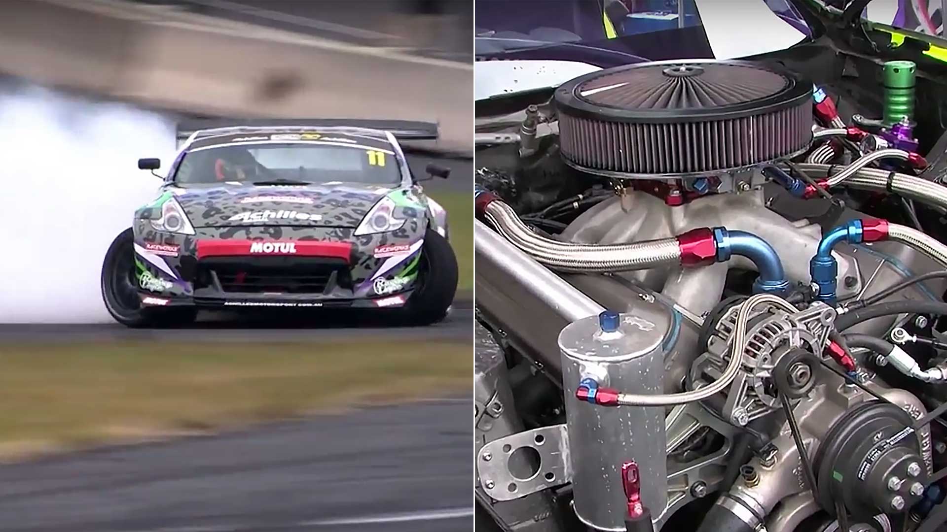 Yes, That’s a Penske NASCAR V-8 in a Nissan Drift Car