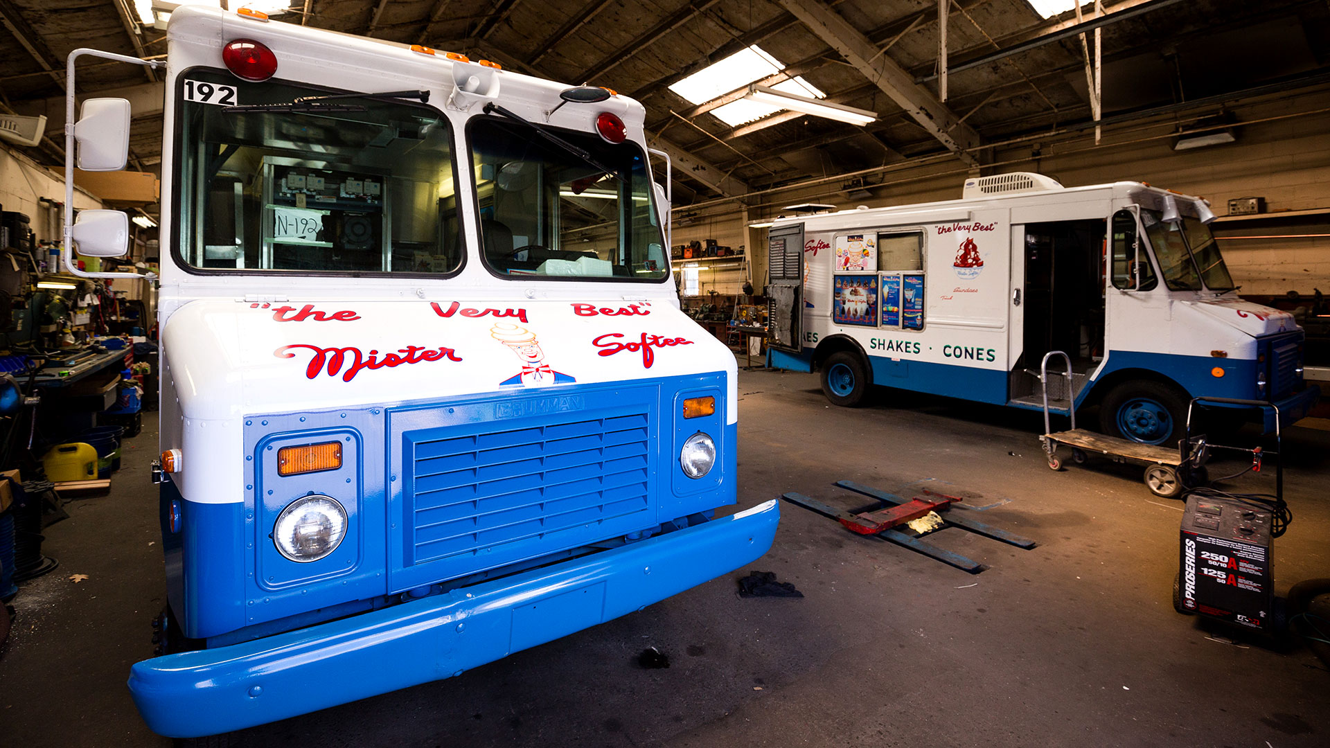 Behind the Scenes at Mr. Softee's Ice Cream Truck Garage