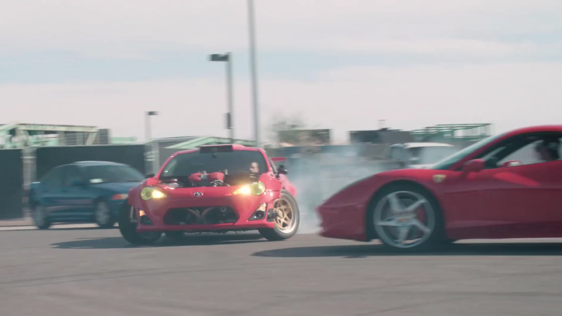 Watch Ryan Tuerck's Ferrari-Engined Toyota GT86 Drift Circles Around an ...