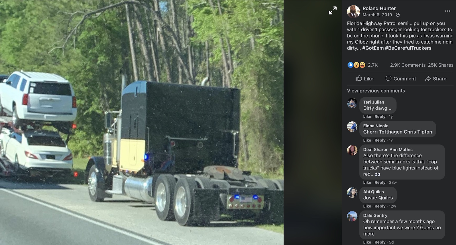 Yes, Florida Highway Patrol Really Uses Stealthy Semi-Trucks for ...