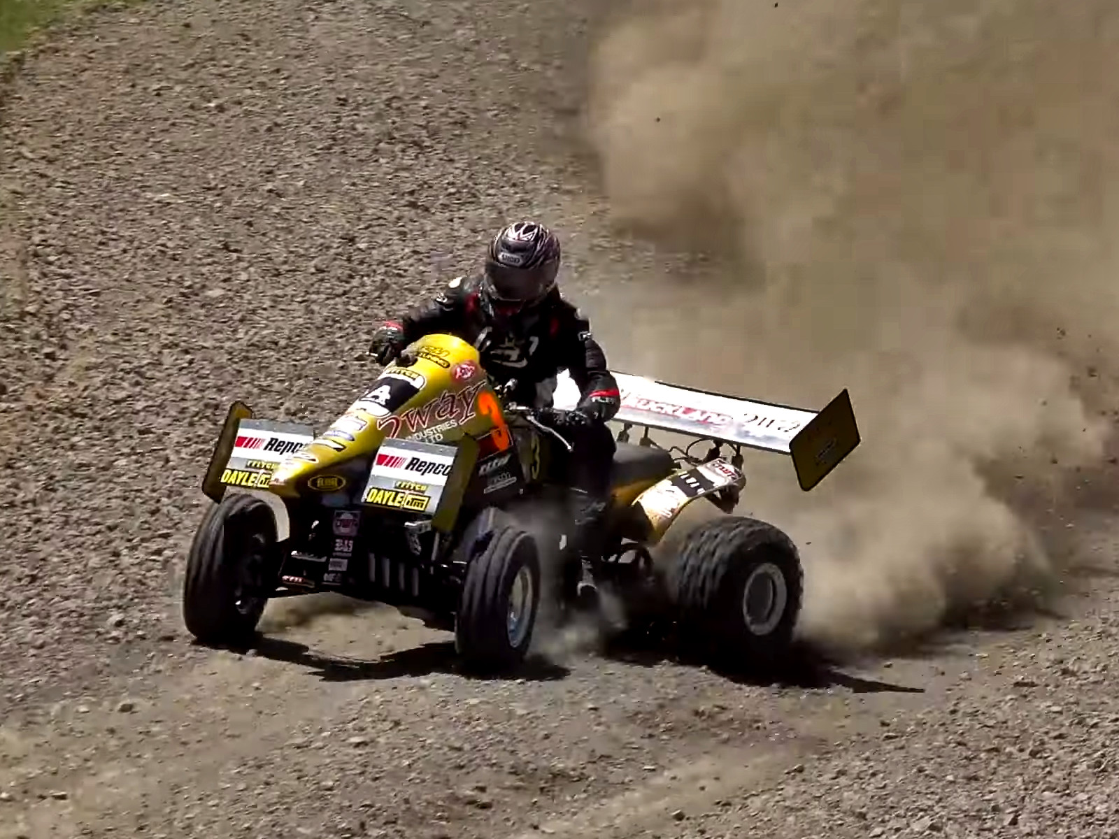 Watch This Active Aero Quad Bike Scream Through a Gravel Stage